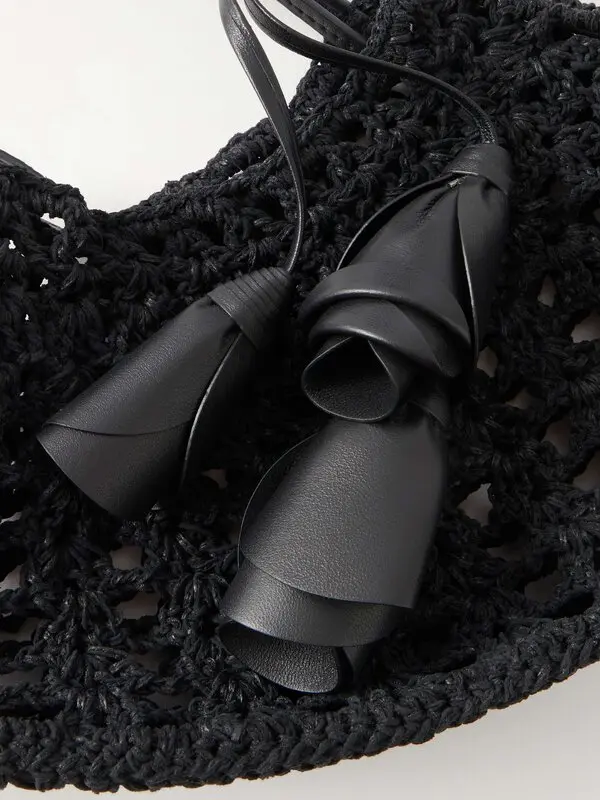 Magda Butrym Maya Crocheted Leather Tote - Black