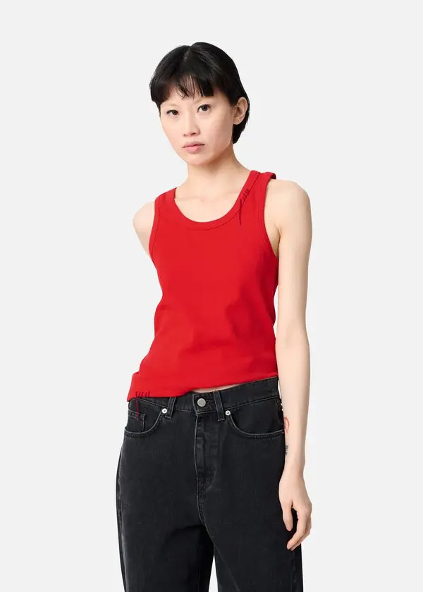 Axel Arigato Traced Tank Top - Bright Red