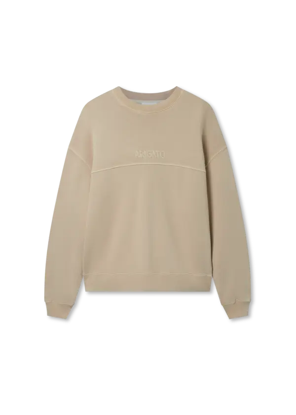 Axel Arigato Gens Washed Organic Cotton Sweatshirt - Dark Beige