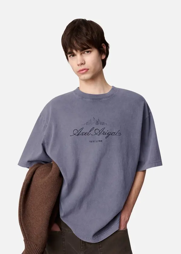 Axel Arigato Nyc Washed Sky T-shirt