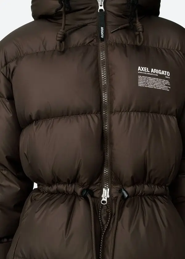 Axel Arigato Rhode Quilted Down Jacket - Dark Brown