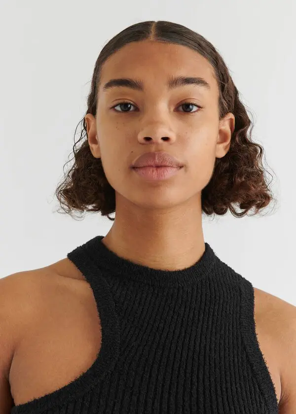 Axel Arigato Scoop Asymmetric Tank Top - Black