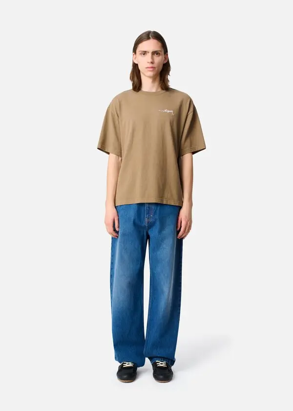 Axel Arigato Honor Washed T-shirt - Cedar Brown