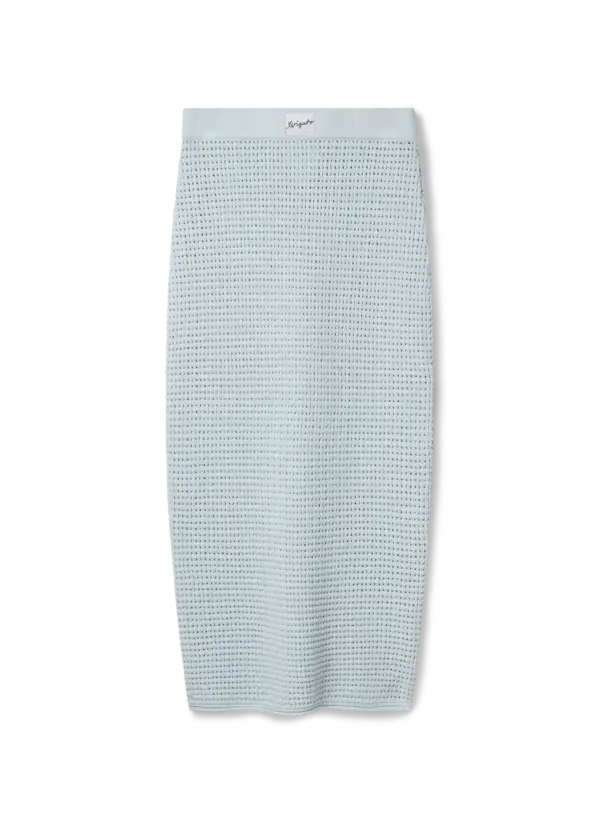 Axel Arigato Crochet Column Skirt - Ice Blue