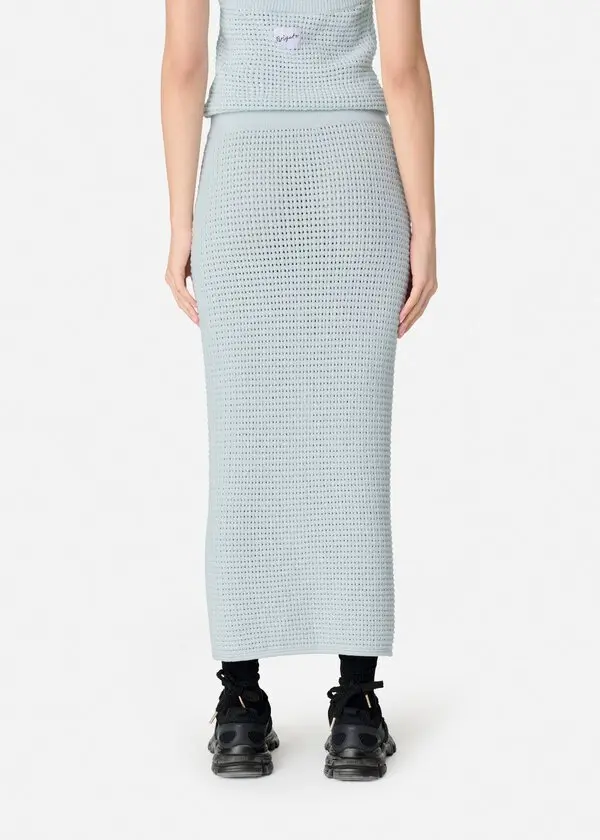 Axel Arigato Crochet Column Skirt - Ice Blue