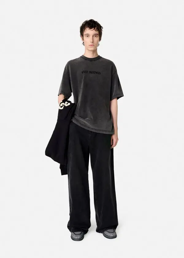 Axel Arigato Distort Washed T-shirt - Black
