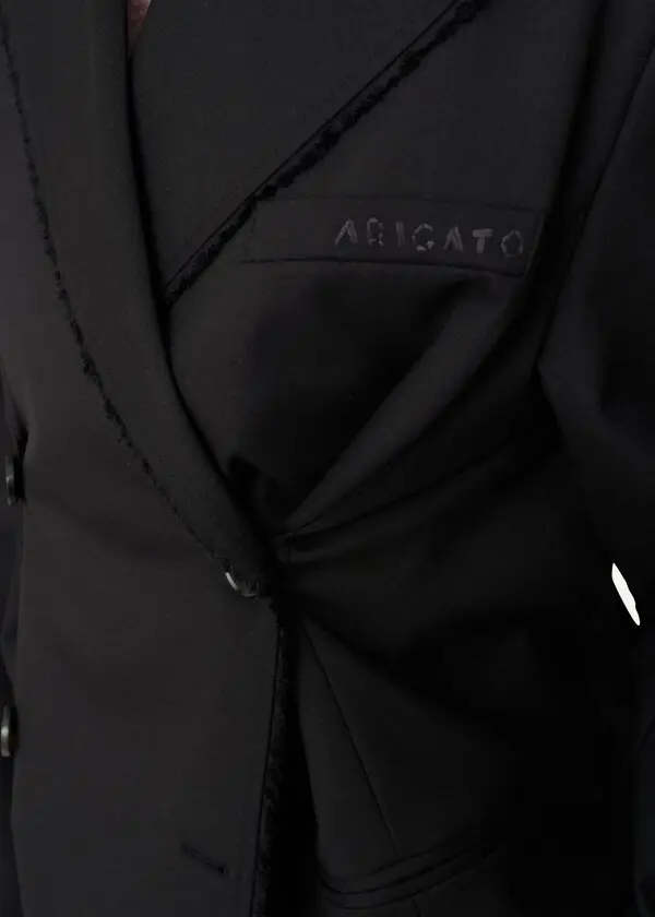 Axel Arigato Thea Frayed Blazer - Black
