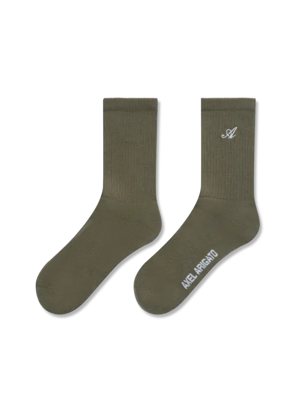 Axel Arigato Signature Socks - Stone Brown