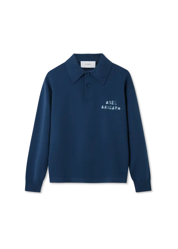 Axel Arigato Frey Polo Sweater - Navy