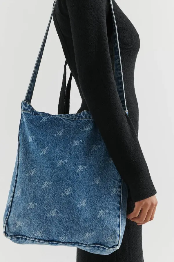 Axel Arigato Dune Script A Denim Tote Bag
