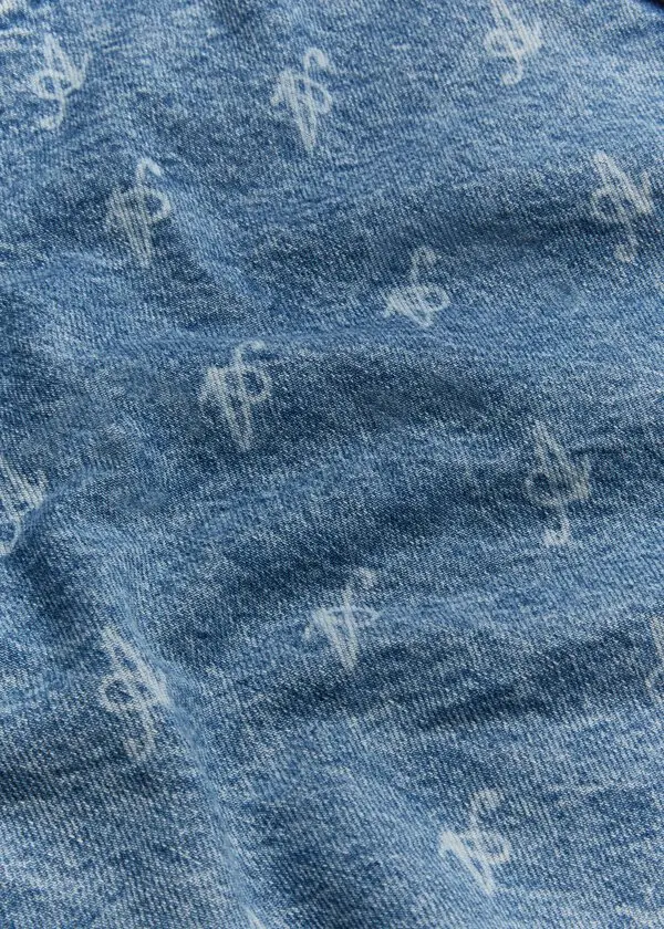 Axel Arigato Dune Script A Denim Tote Bag