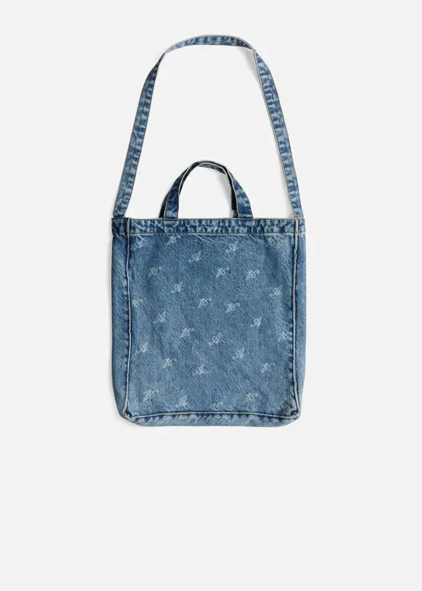 Axel Arigato Dune Script A Denim Tote Bag