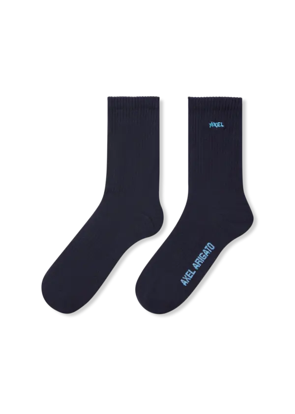 Axel Arigato Embroidered Logo Crew Socks - Navy