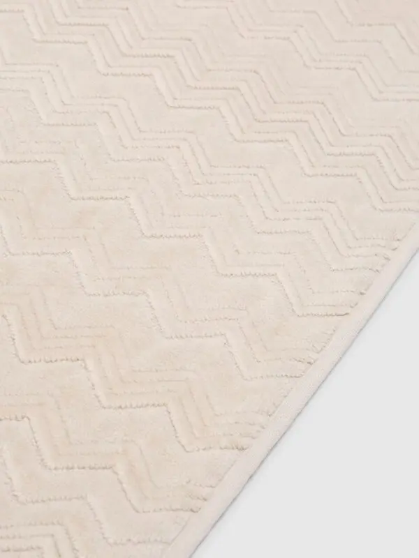 Missoni Chalk 60x90 Cm Cotton Zigzag Bath Mat
