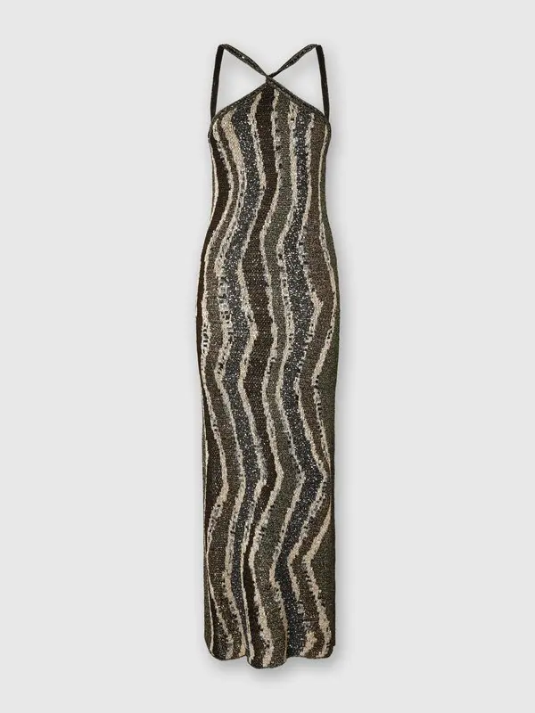 Missoni Long Dress With Wave Pattern