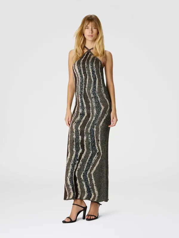Missoni Long Dress With Wave Pattern