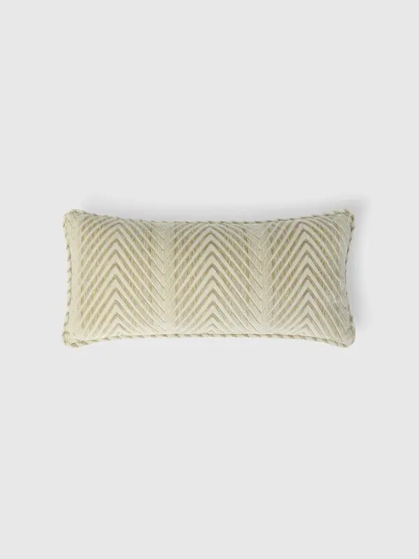 Missoni Ziggy 30x60 Cm Viscose Blend Zigzag Cushion - White