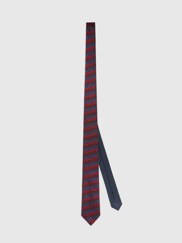 Missoni Silk Oblique Striped Neck Tie - Multicoloured