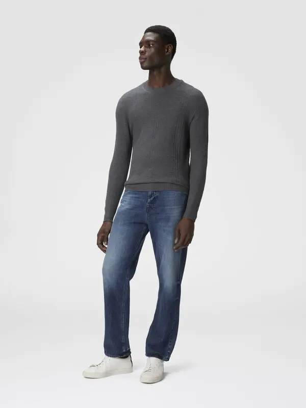 Missoni Crew Neck Sweater In Wool With Chevron Pattern