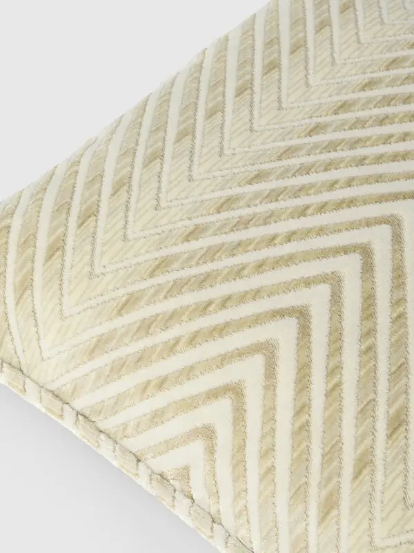 Missoni Ziggy 40x40 Cm Viscose Blend Zigzag Cushion - White