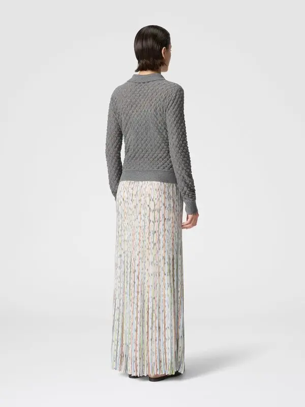 Missoni Cashmere Polo With Lace Pattern