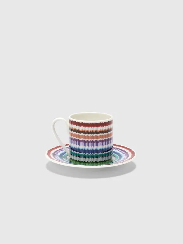 Missoni Waves Set Of 6 Coffee Cups & Saucers