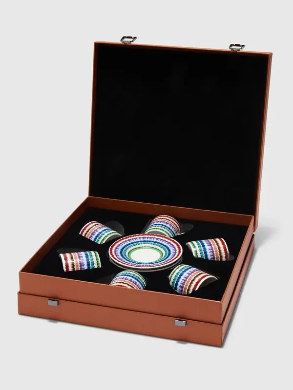 Missoni Waves Set Of 6 Coffee Cups & Saucers