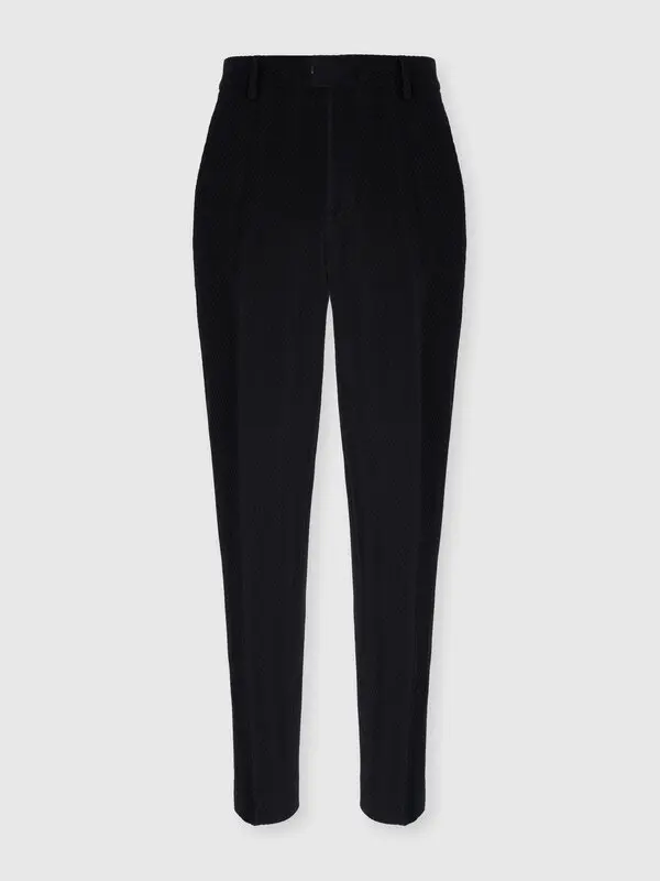 Missoni Straight Pants With Zigzag Pattern - Black