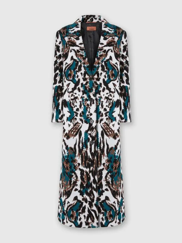 Missoni Breasted Coat With Animalier Pattern