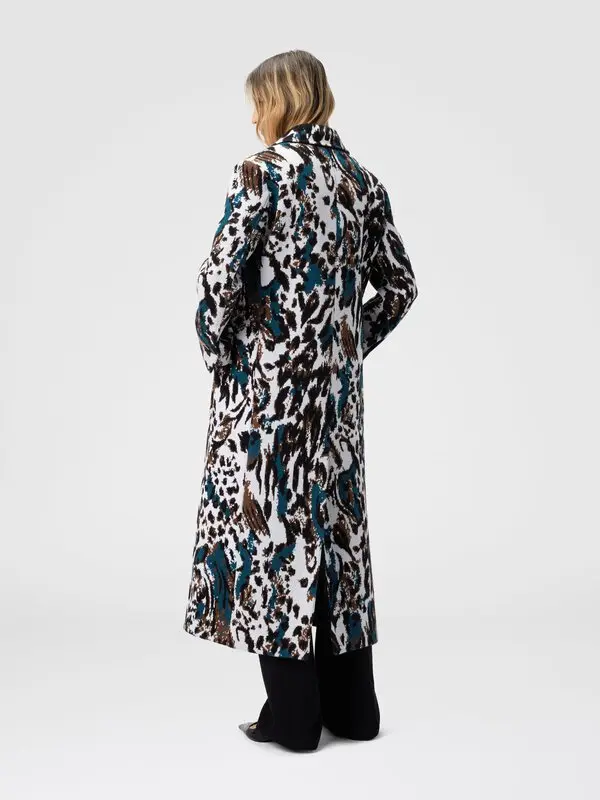 Missoni Breasted Coat With Animalier Pattern