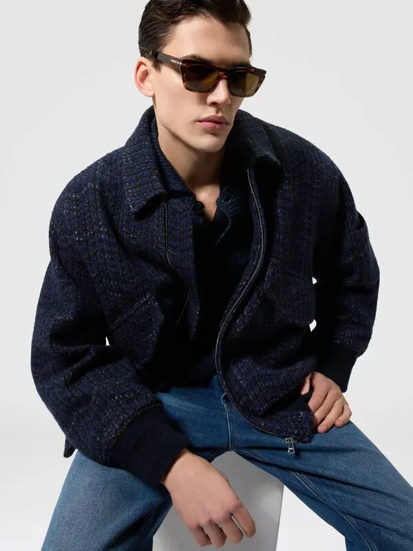Missoni Cashmere And Viscose Bomber Jacket With Pockets