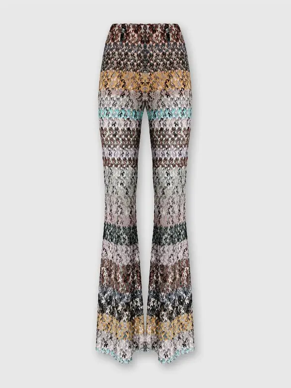 Missoni Flare Pants In Embroidered Lace