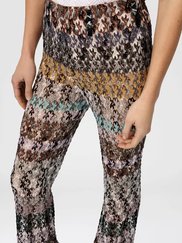 Missoni Flare Pants In Embroidered Lace