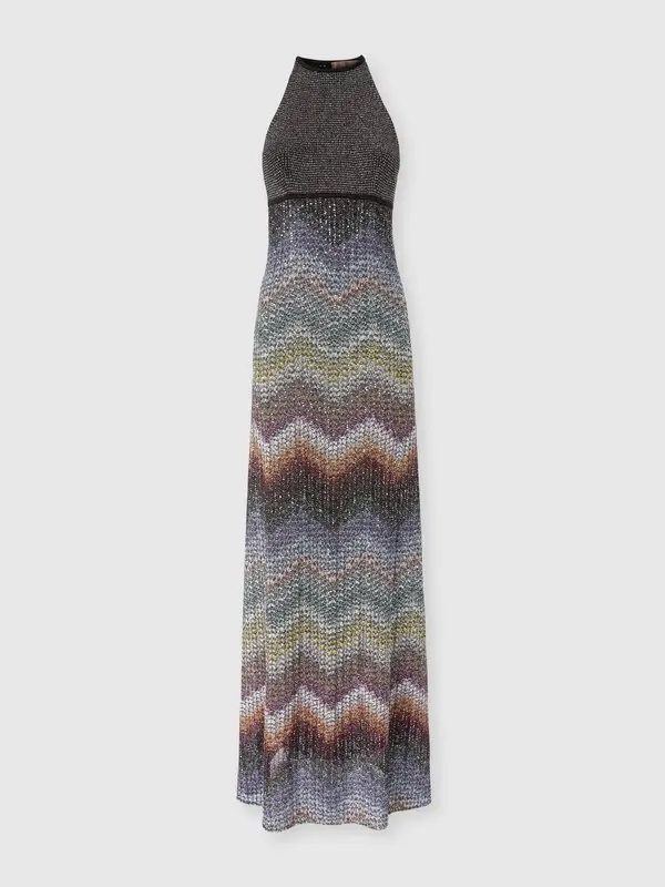Missoni Style Zigzag Knit With Sequins