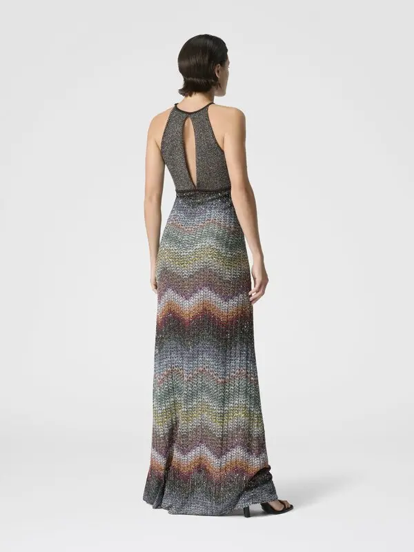 Missoni Style Zigzag Knit With Sequins