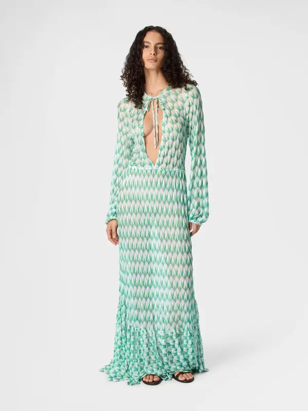 Missoni Up In Viscose With Floral Pattern And Long Sleeves