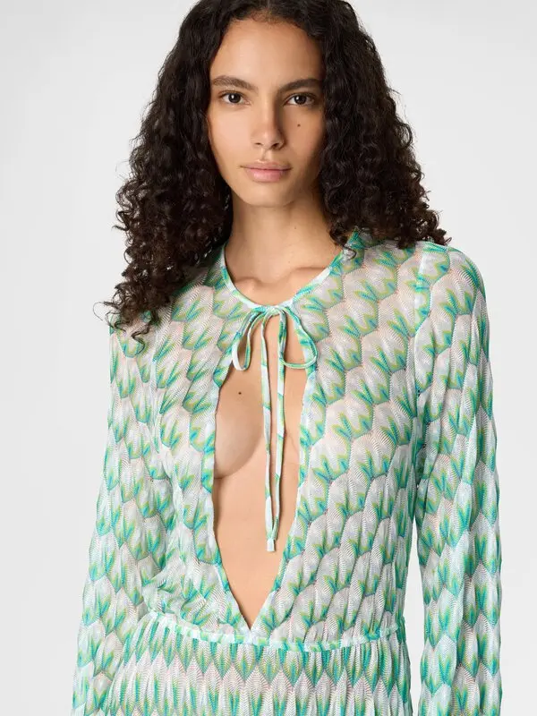 Missoni Up In Viscose With Floral Pattern And Long Sleeves