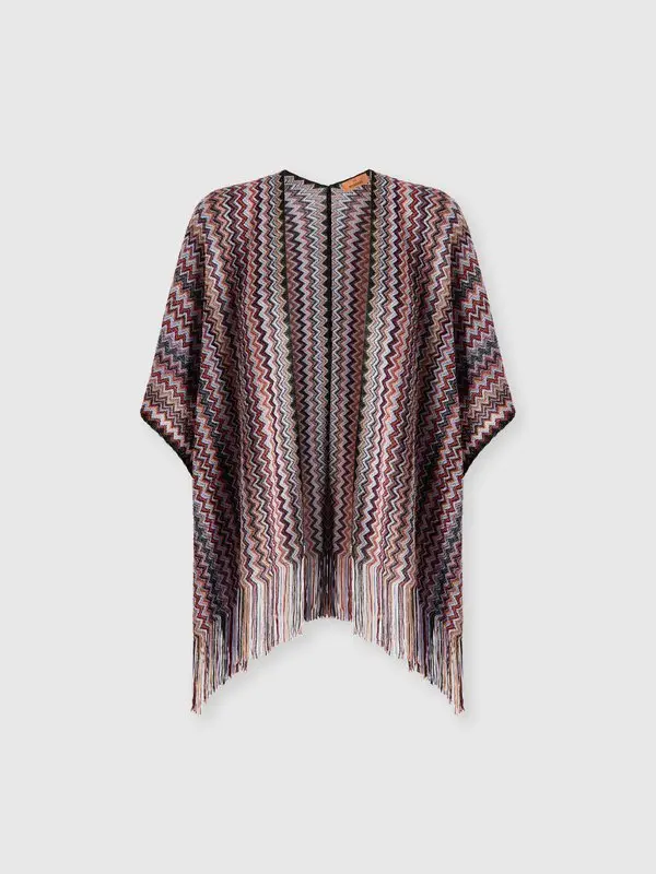 Missoni Blend Poncho With Fringes