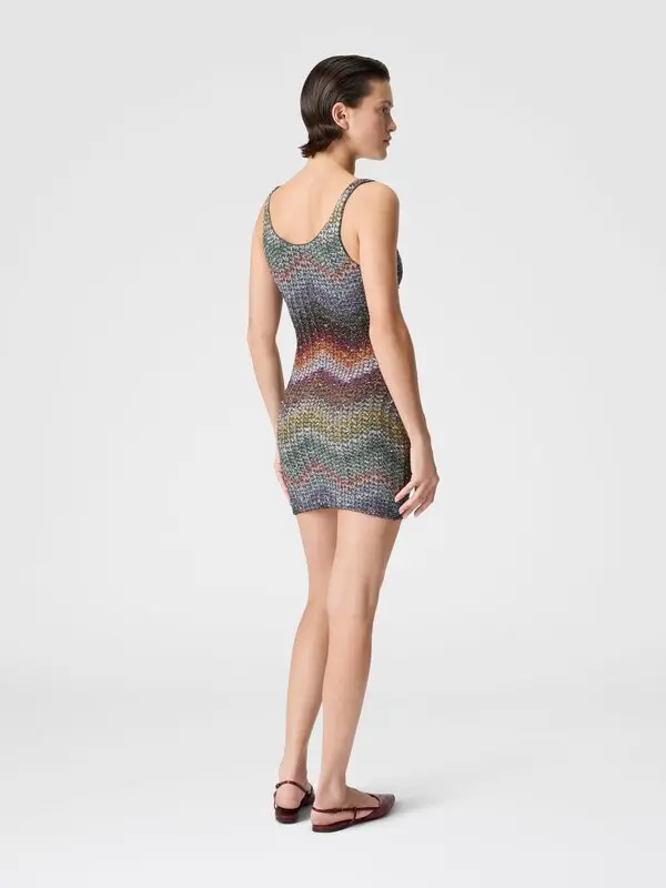 Missoni Style Zigzag Knit With Sequins