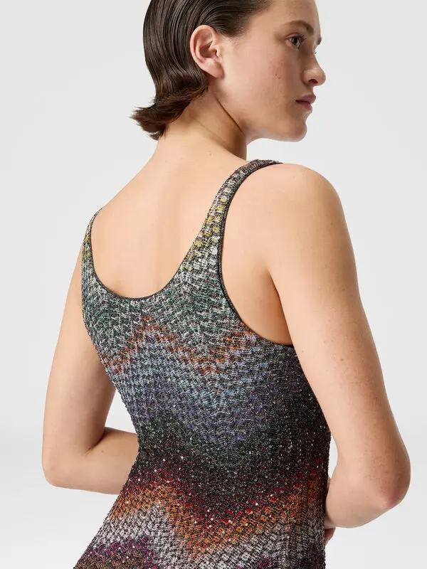 Missoni Style Zigzag Knit With Sequins