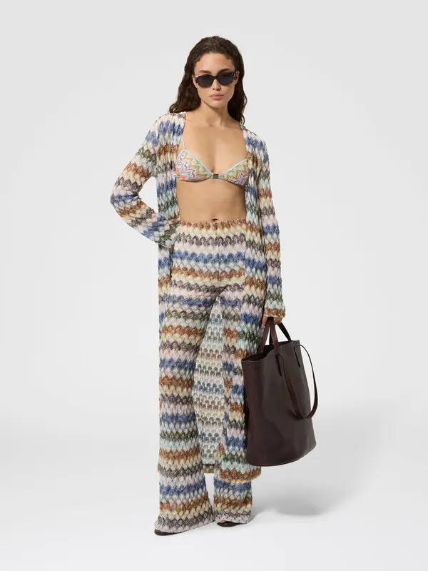 Missoni Long Viscose Lamé Cardigan