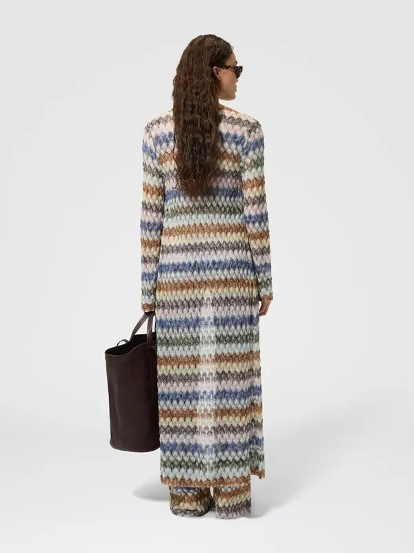 Missoni Long Viscose Lamé Cardigan