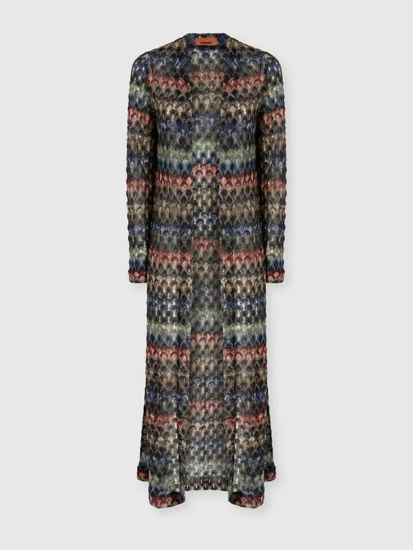 Missoni Long Viscose Lamé Cardigan