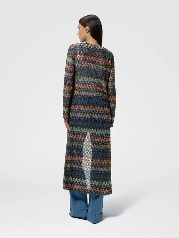 Missoni Long Viscose Lamé Cardigan