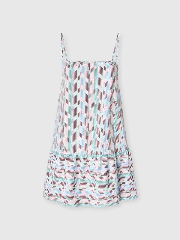 Missoni Up Dress In Printed Cotton Poplin