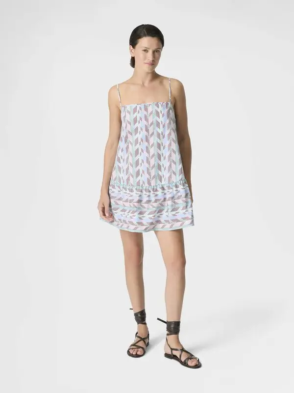 Missoni Up Dress In Printed Cotton Poplin