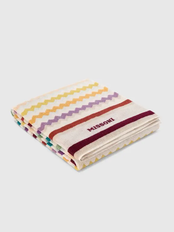 Missoni Watamu Cotton Terry Beach Towel 180x100 Cm - Multicoloured