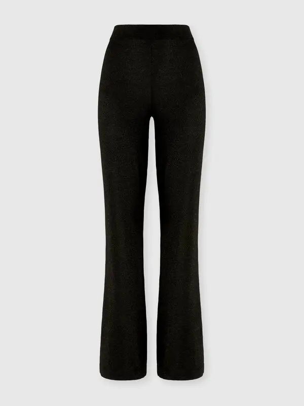 Missoni Straight Long Pants In Lam - Black