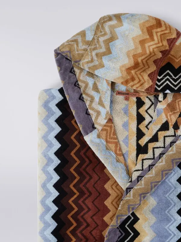 Missoni Giacomo Hooded Bathrobe - Black