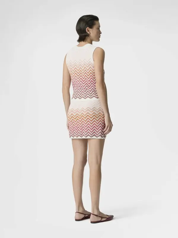 Missoni Sleeveless Chevron Knit Top